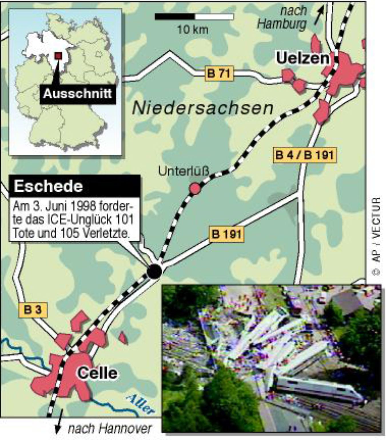 Unfall von Eschede vor 25 Jahren: Die Todesfahrt des ICE 884 - n-tv.de
