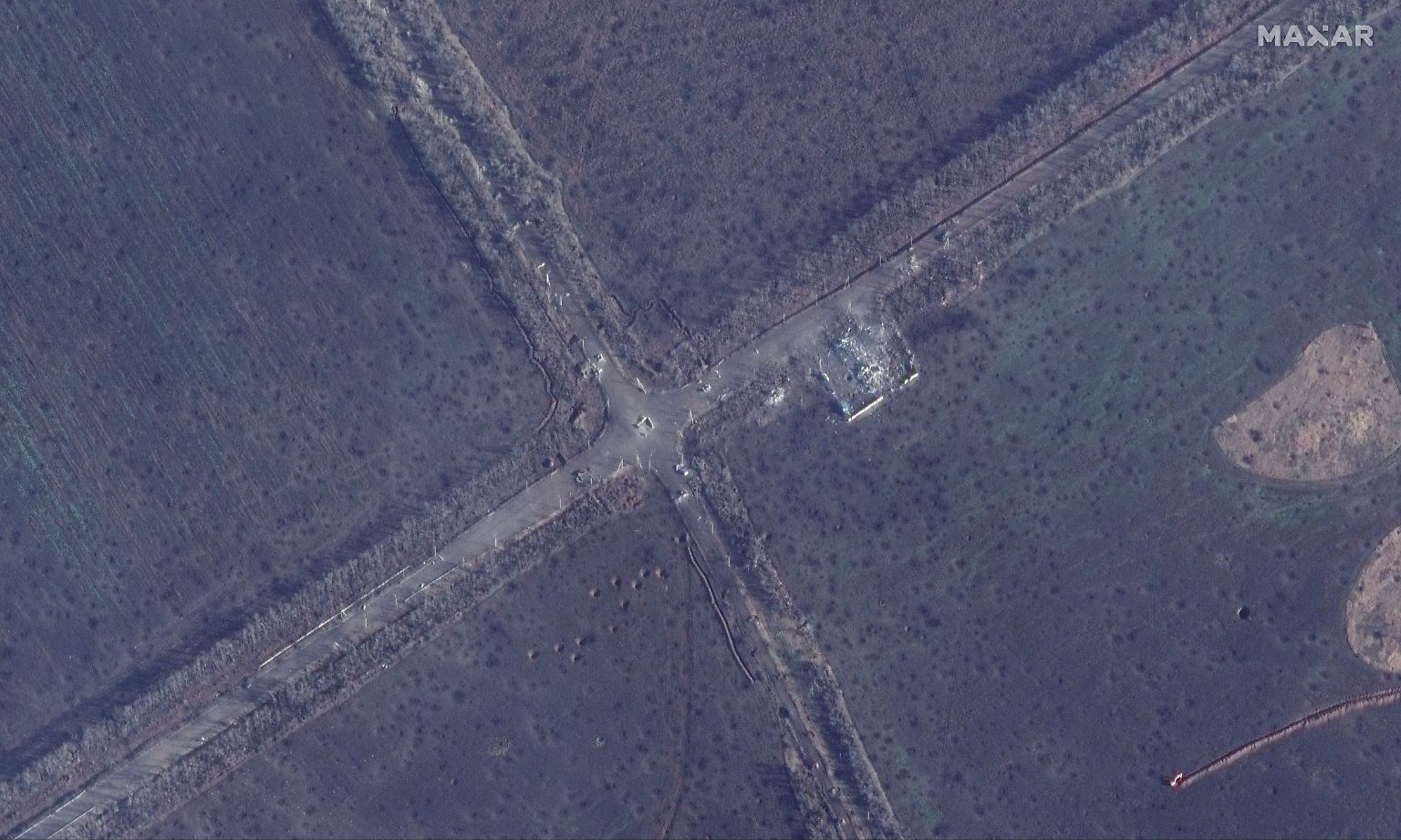 Blick auf die Kampfzone aus dem All: Hochauflösende Satellitenfotos ...