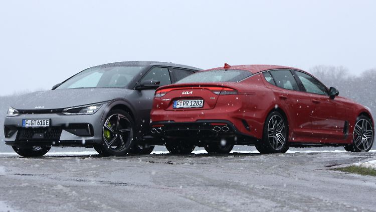 Der Ältere tritt bald ab: Kia Stinger versus Kia EV6 GT im ...
