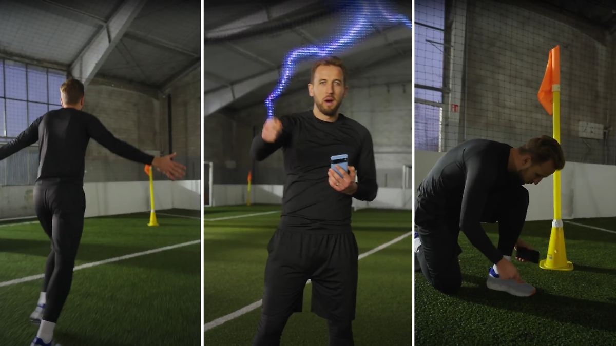 Zauberstab, Wirbelwind, Schuh: Harry Kane übt schon: Neuer Torjubel vom ...