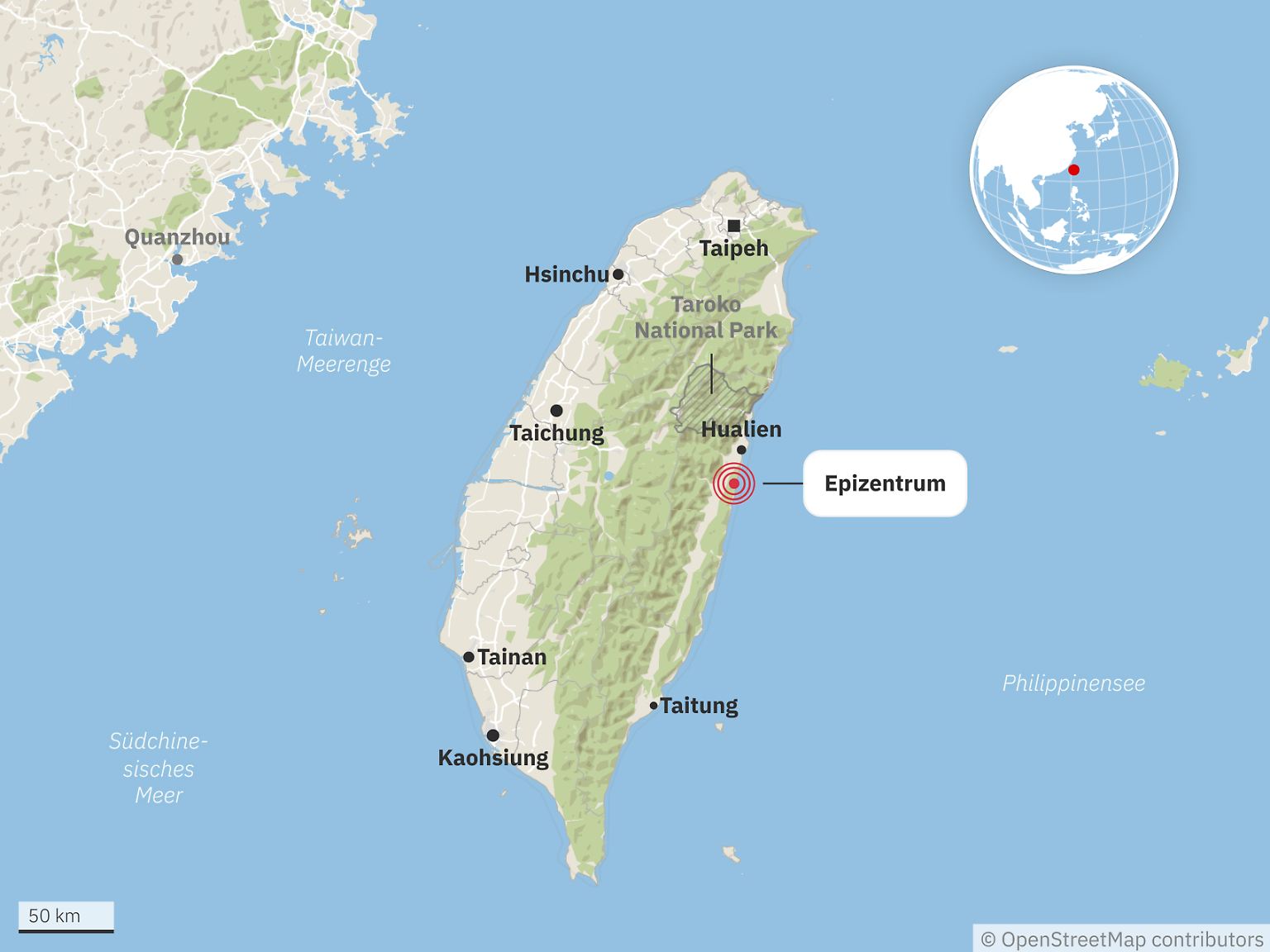 Zahlreiche Gebäude in Schieflage: Bilder aus Taiwan zeigen Zerstörung ...