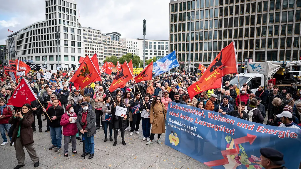 Berlin & Brandenburg: Hunderte bei Demonstration "Heizung, Brot und ...