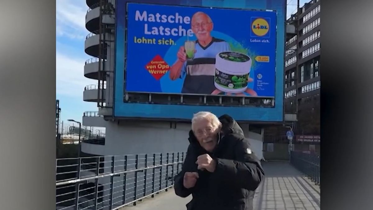 Werbe-Gesicht mit 88 Jahren: "Matsche-Latsche"-Opa wird zum Internet ...