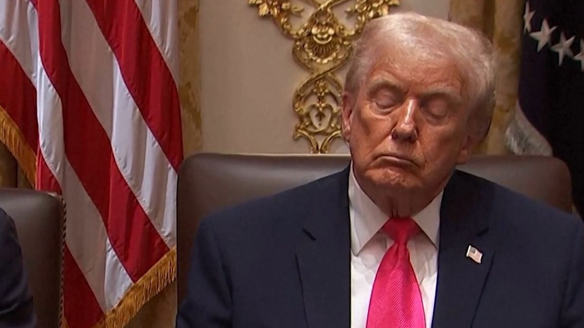US-Präsident wirkt schläfrig: "Dozy Don": Trumps Häme kommt wie ein ...