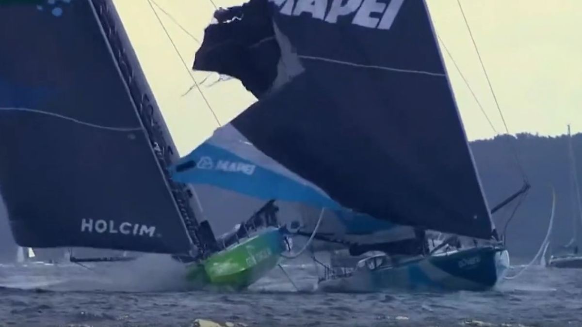 Herrmann ahnt's - und profitiert: Heftiger Crash beim Ocean Race ...