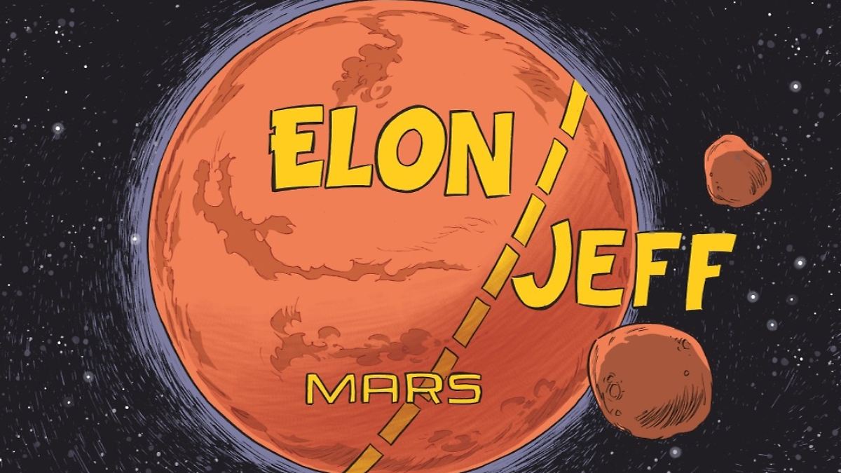 Autor Marc-Uwe Kling über seinen Comic "Elon & Jeff on Mars": "Systemisch ist jeder Milliardär ...