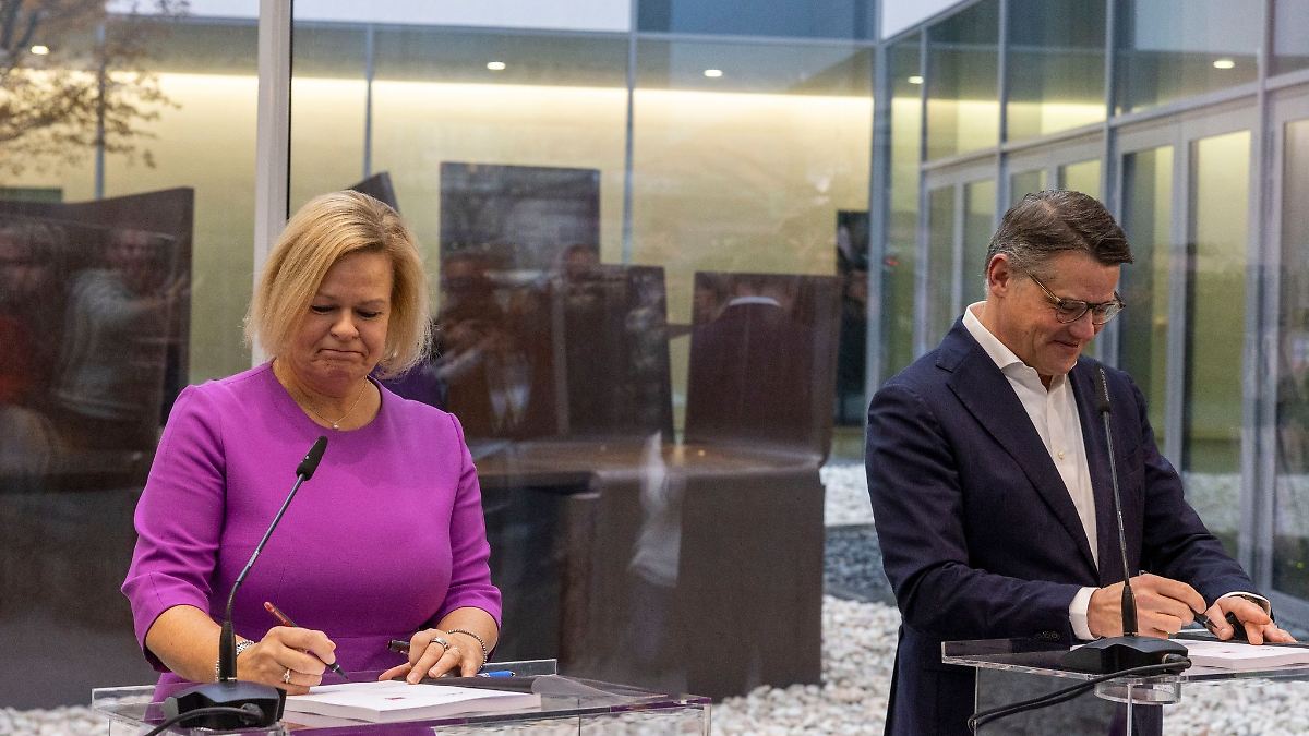 Hessen: Rhein und Faeser stellen am Montag neues Kabinett vor - n-tv.de