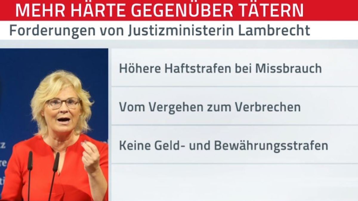 Haft für Kinderpornografie: Lambrecht treibt Strafverschärfung bei ...