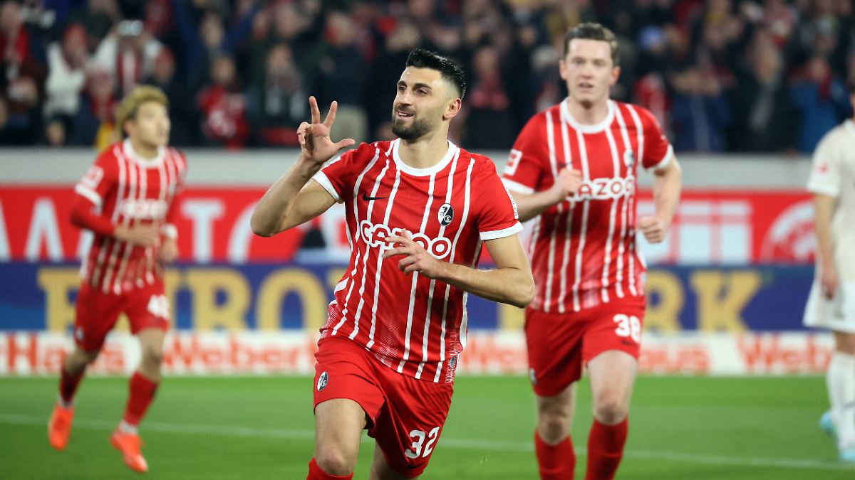 Fußball-Gala in Freiburg: SC überwintert dank Grifo-Hattrick auf Platz zwei - n-tv.de