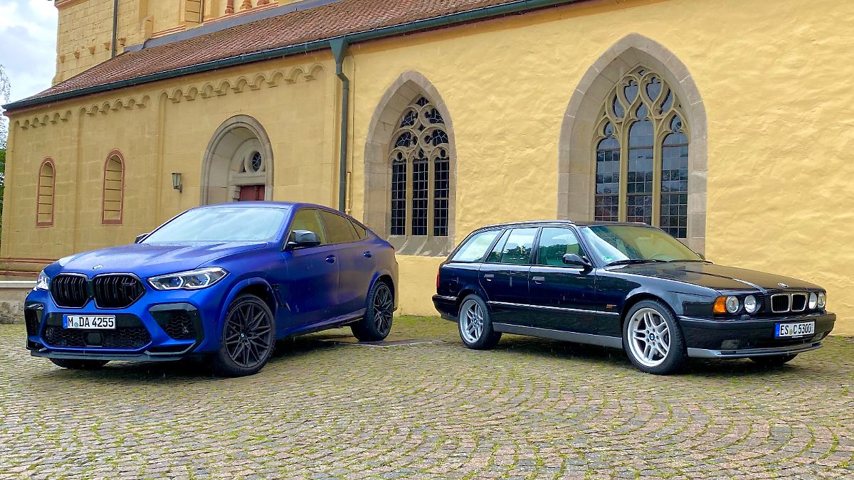 Transporter im Wandel der Zeit: BMW M5 Touring (E34) trifft auf X6 M ...