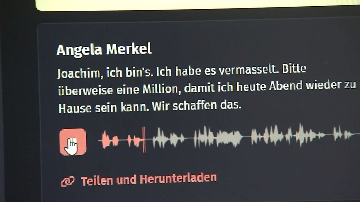 Fake-Merkel fordert eine Million: Experte zeigt: So leicht kann KI ...