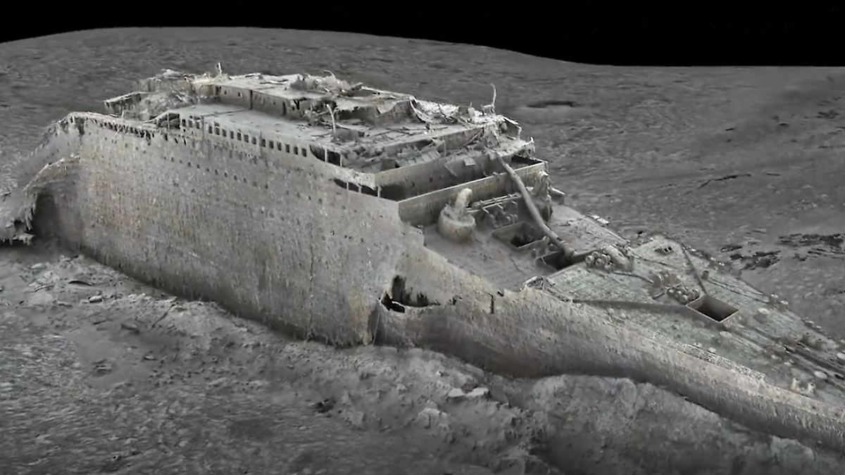Erstmals komplett zu sehen: 3D-Rekonstruktion zeigt "Titanic"-Wrack wie ...