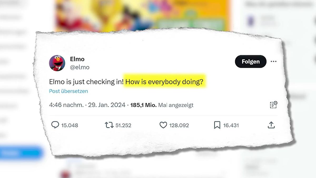 Elmo wird Kummerkasten der Nation: Sesamstraßen-Post löst ...