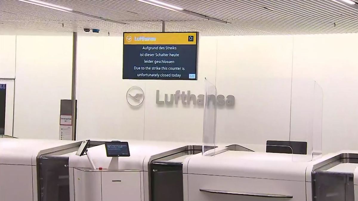 Airline-Töchter nicht betroffen: Rund 100.000 Lufthansa-Passagiere bleiben am Boden - n-tv.de
