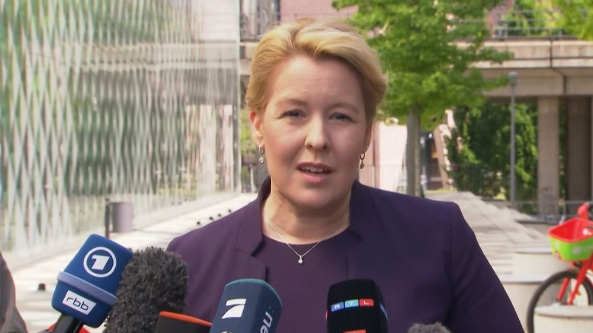 Statement nach Attacke in Berlin: Giffey: "Angriff kam ohne Vorwarnung ...