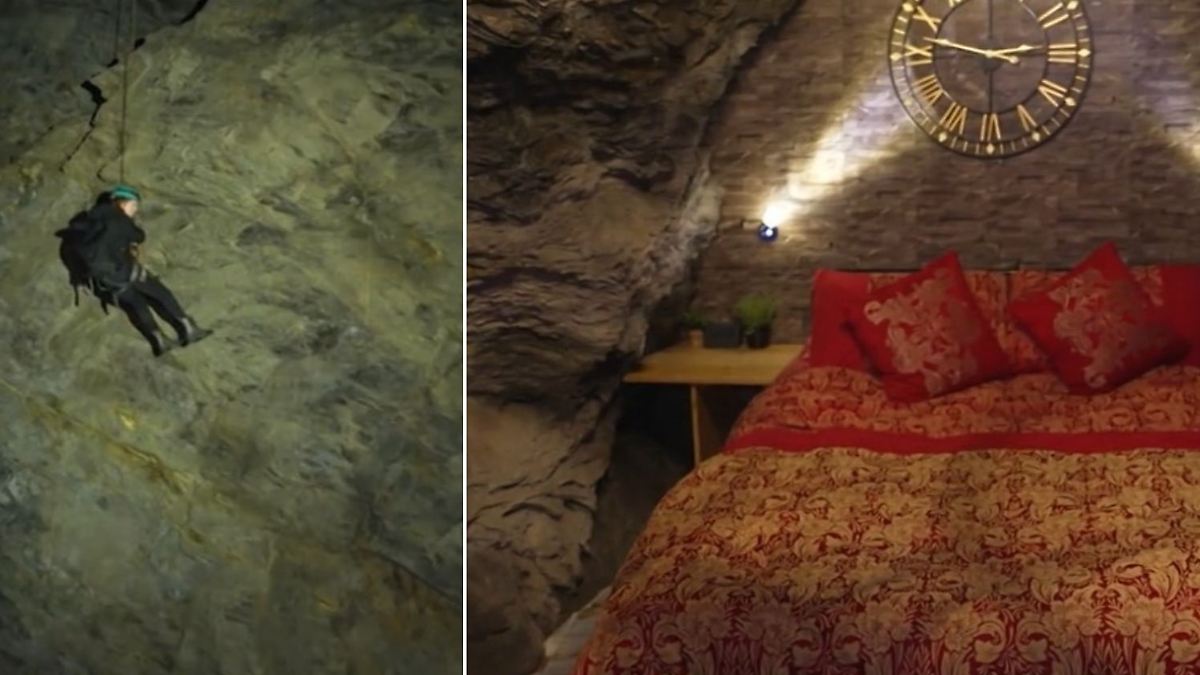 Reporterin seilt sich ins tiefste Hotel der Welt ab - n-tv.de