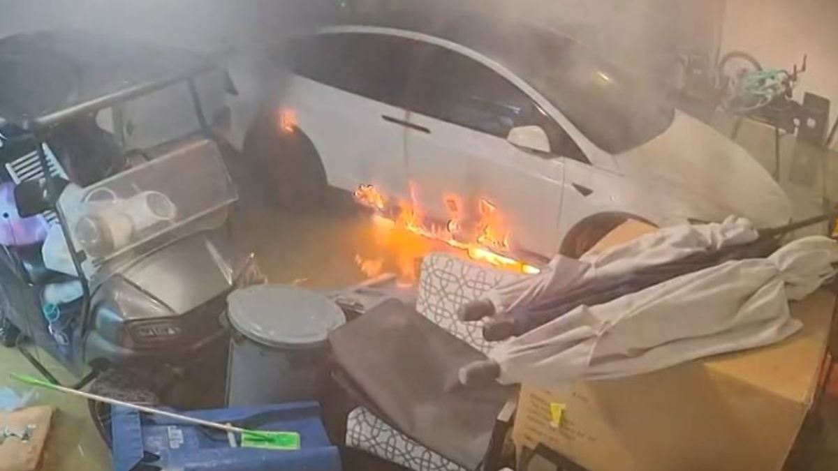 Der Tag: Tesla geht durch Flut in Flammen auf - Haus brennt ab - n-tv.de