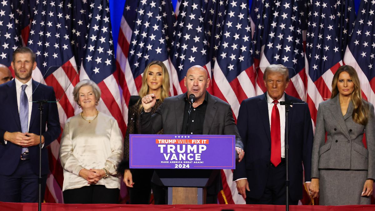 Allmächtiger UFC-Chef Dana White huldigt seinem Partner Donald Trump ...