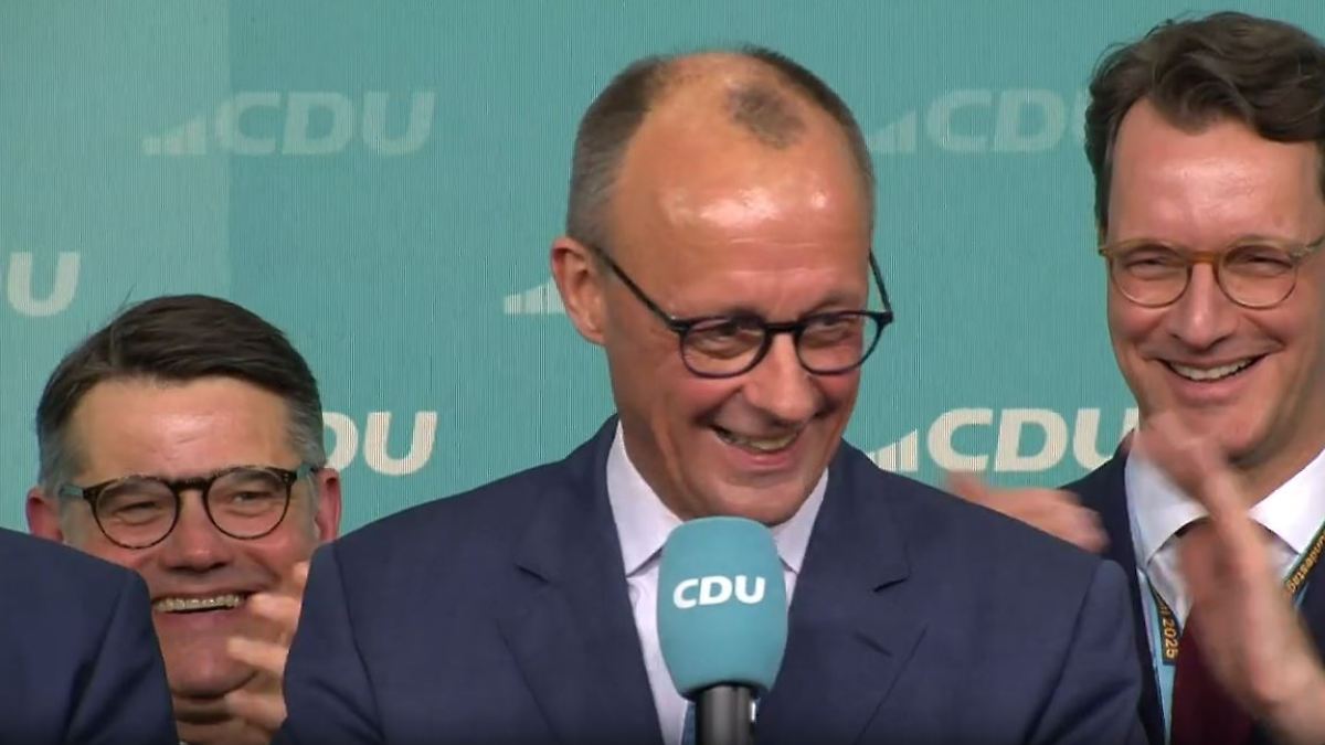 Union feiert Wahlsieg: Merz: "Jetzt darf auch mal Rambo Zambo sein" - n ...