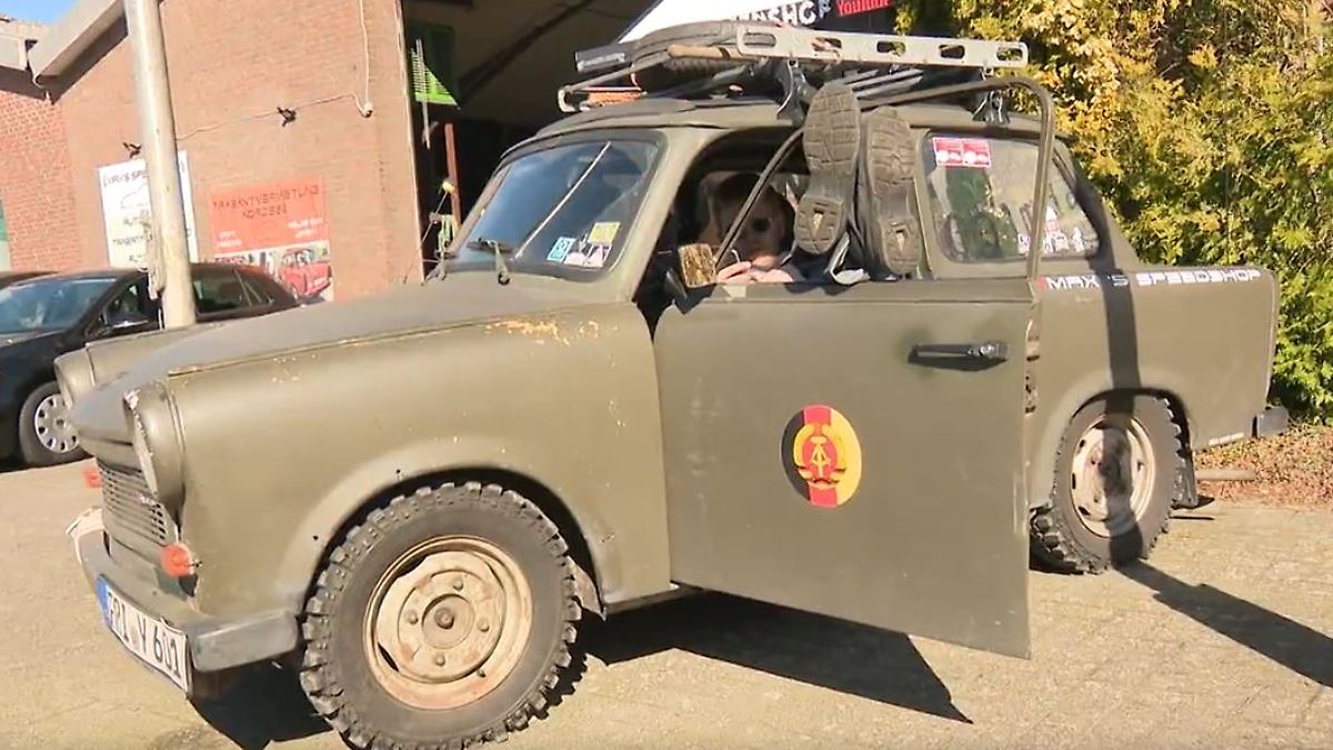26 PS, Panzertape und viel Gefühl: Abenteurer fährt mit Trabi "Gurke ...