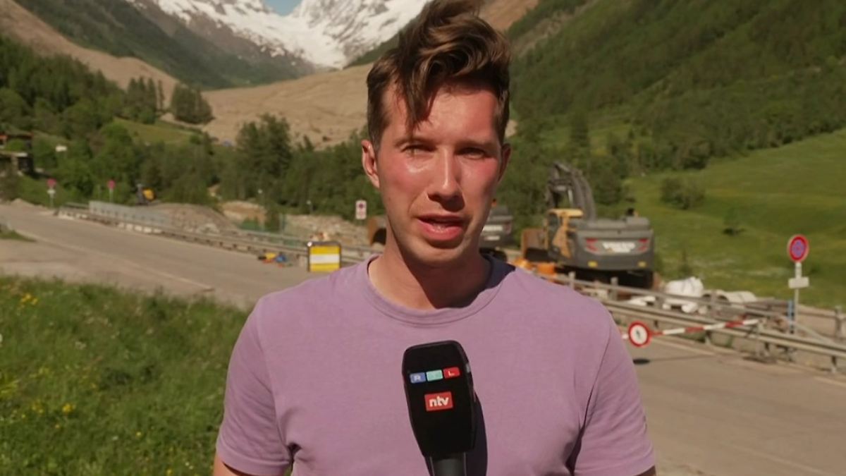 Reporter berichtet aus Blatten: "Wasser fließt weiter ins Tal - aber ...