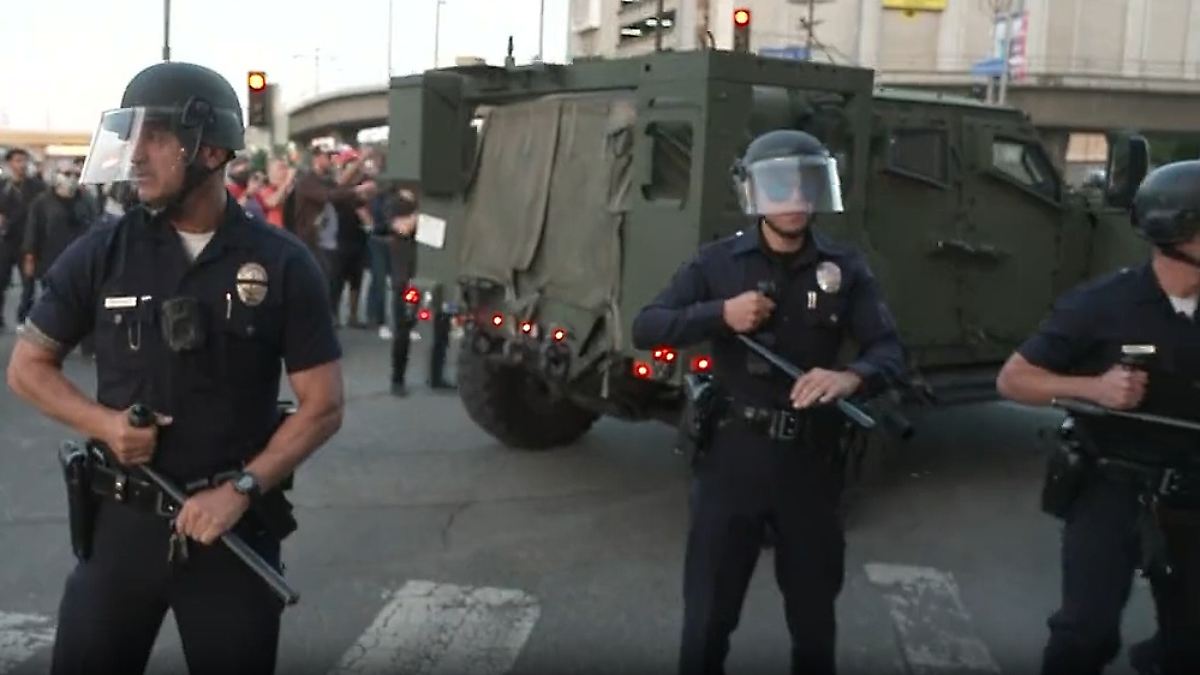 Der Tag: ntv-Reporterin berichtet mitten aus den Ausschreitungen in L.A ...