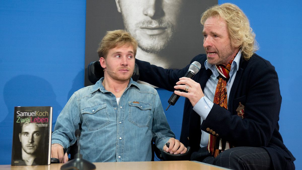 Zusammen mit Thomas Gottschalk: Samuel Koch stellt Buch vor - n-tv.de
